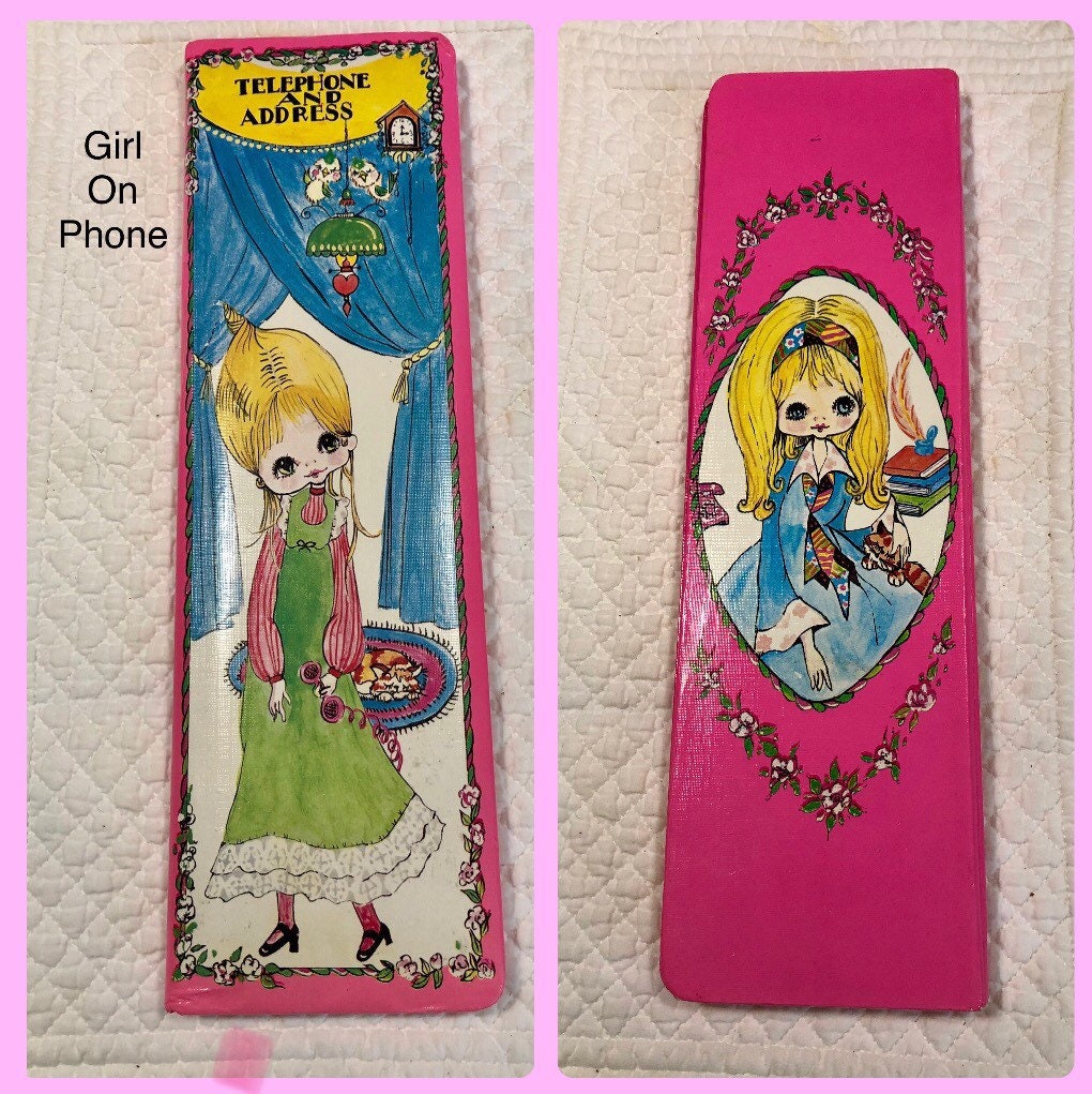 Vintage Telephone Address Book/groovy 1970s Phone Book Address - Etsy