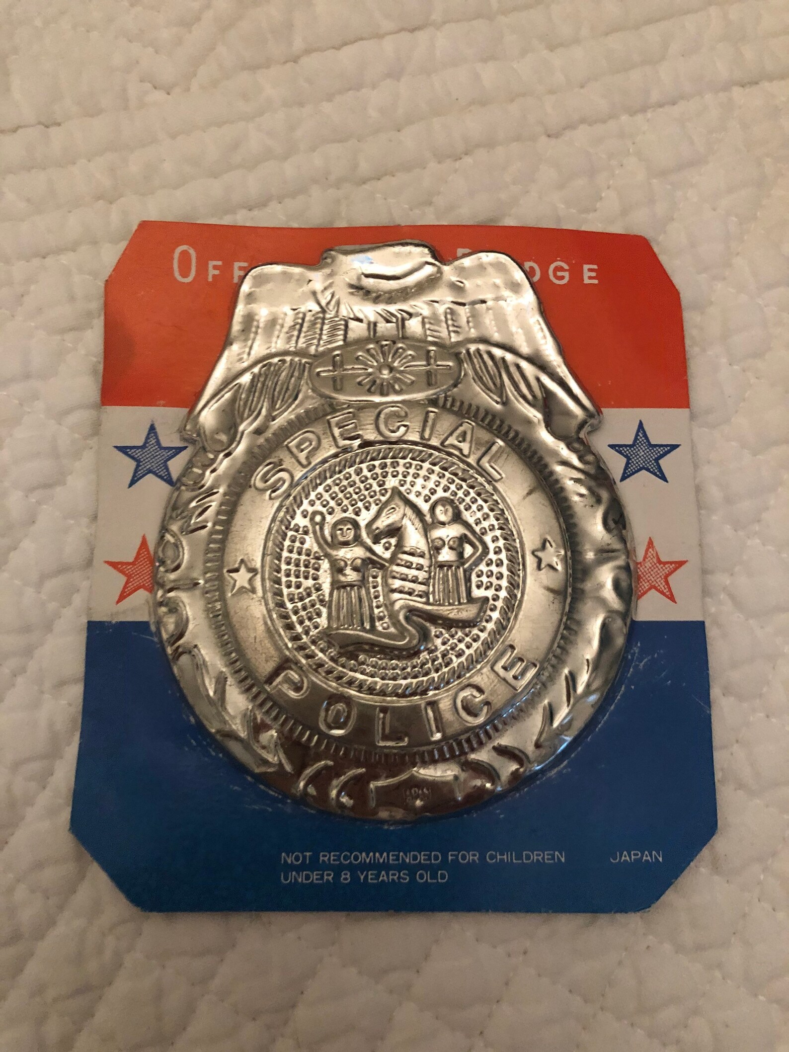 Vintage Toy Police Badge/tin Police Badge/made in Japan Tin - Etsy