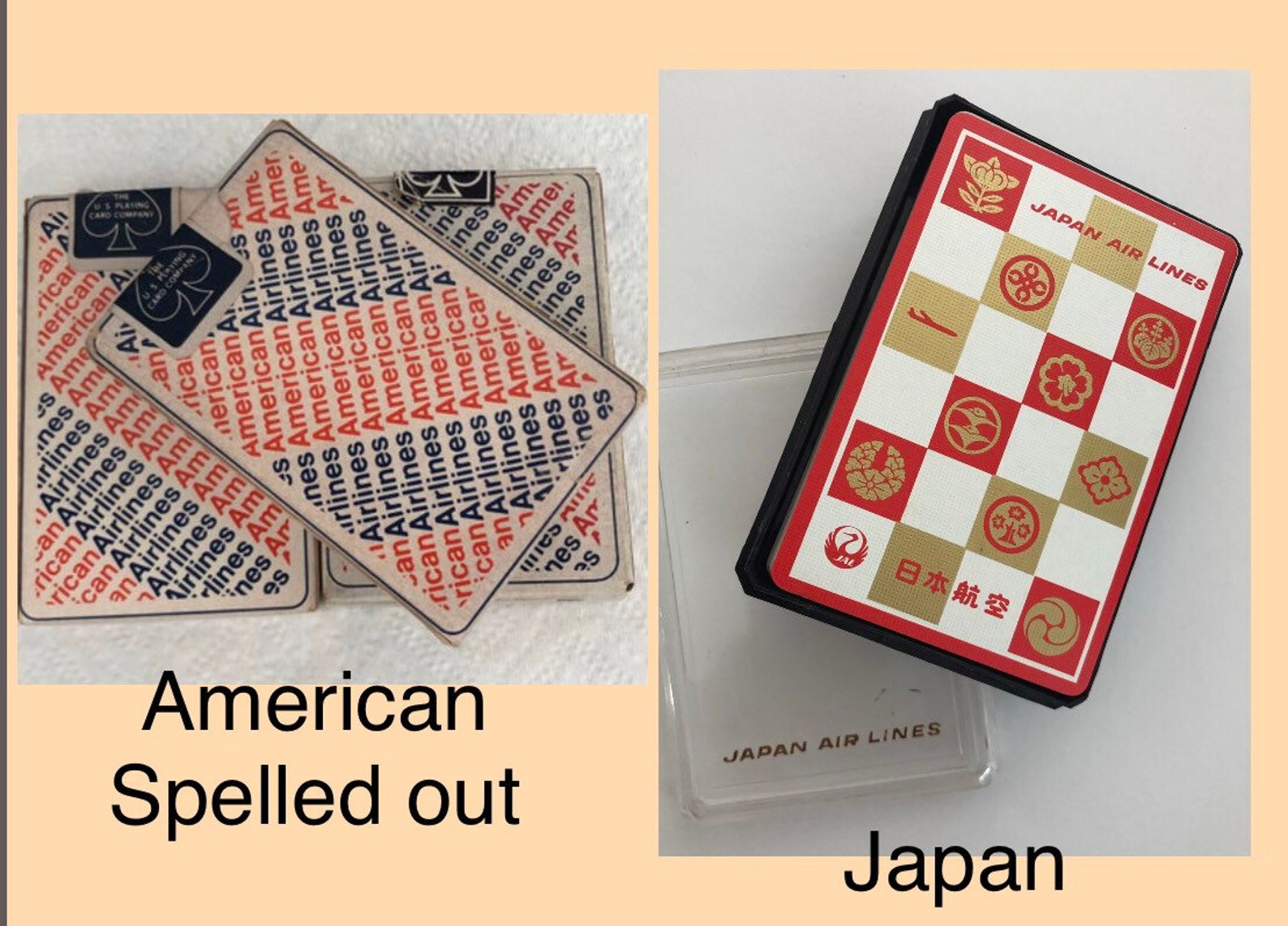 Vintage Airline Playing Cards/pam Am Playing Cards/twa Playing | Etsy