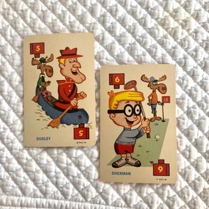 Vintage Bullwinkle Rocky Playing Cards 9pc/vintage Boris - Etsy