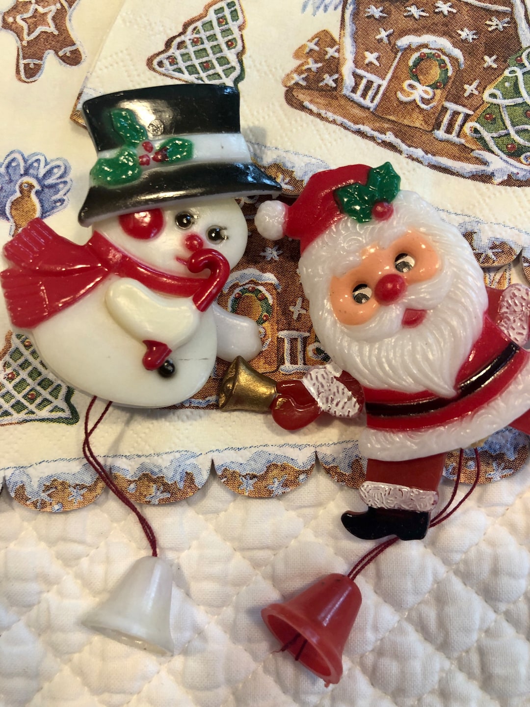 Vintage Santa Pull String Pin Brooch/vintage Santa Pin/vintage - Etsy