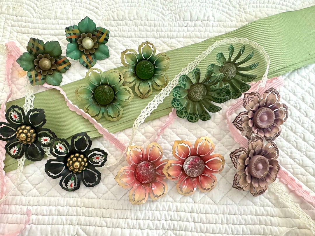 Vintage Curtain Drape Tie Backs Push Pins/curtain Push Pins/curtain ...