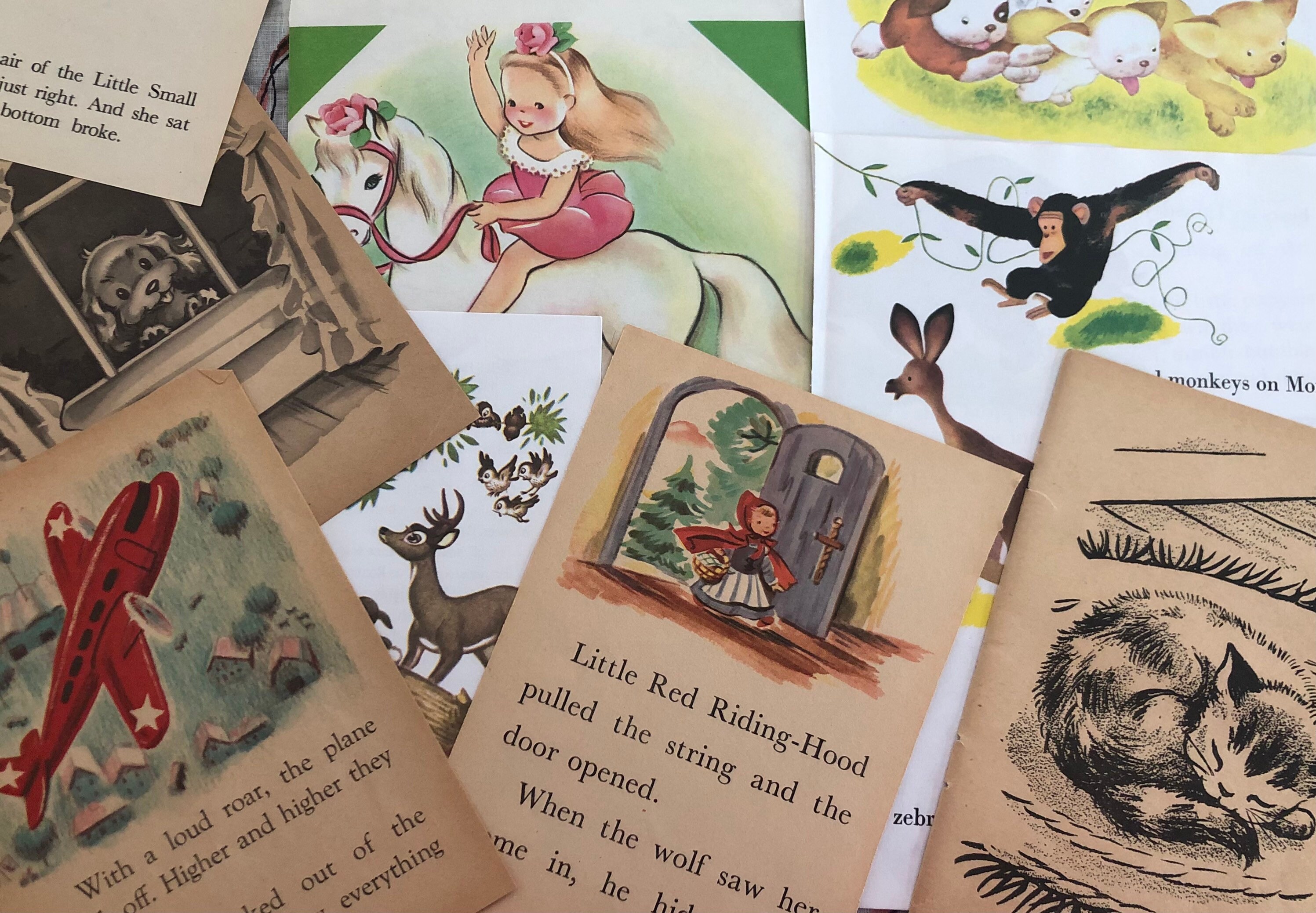 Scrapbooking Paper, Party & Kids Embellishments Vintage Children's Book ...