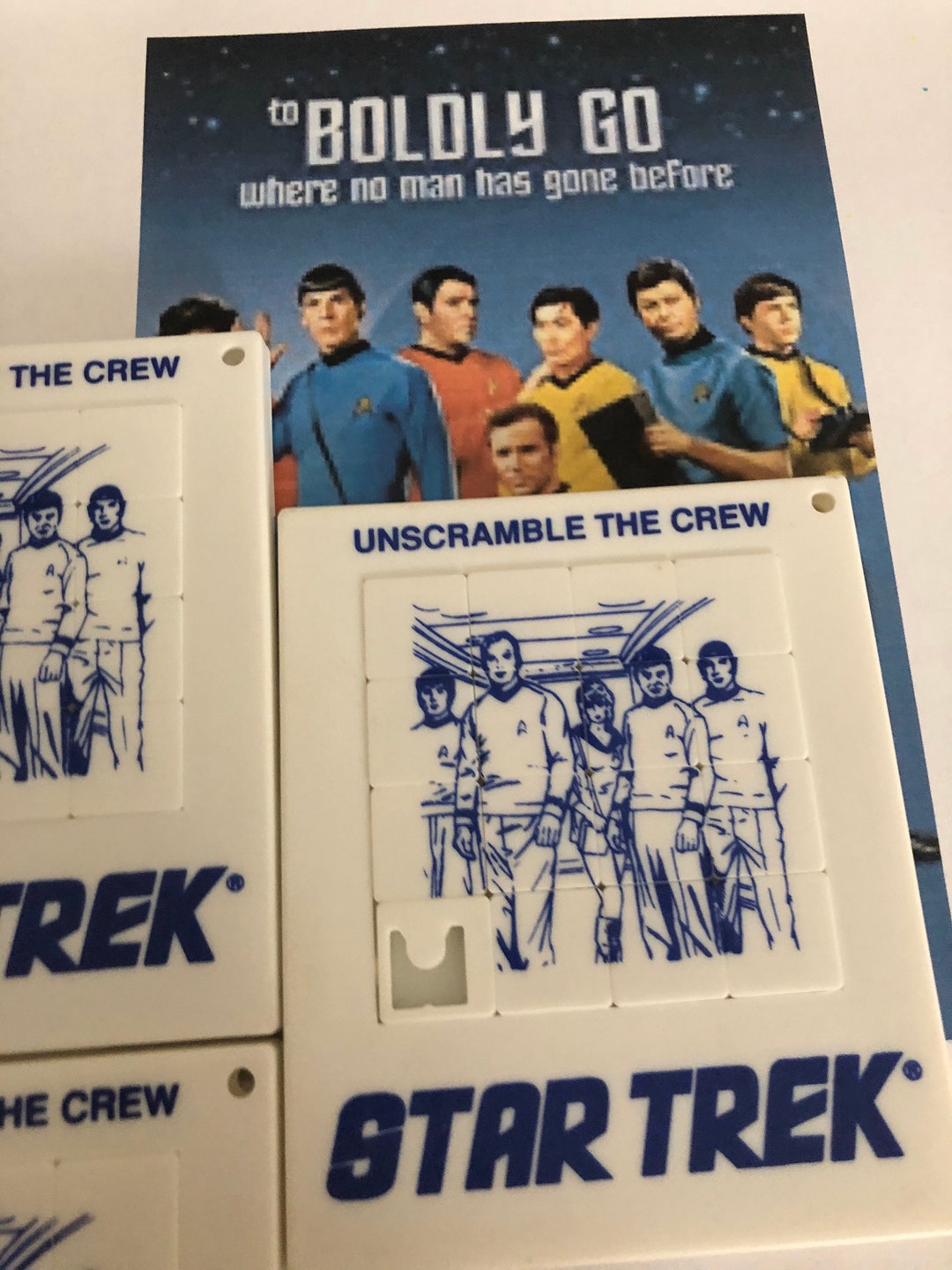 Vintage Star Trek Slide Tile Puzzle/star Trek Sliding Tile Puzzle/star ...
