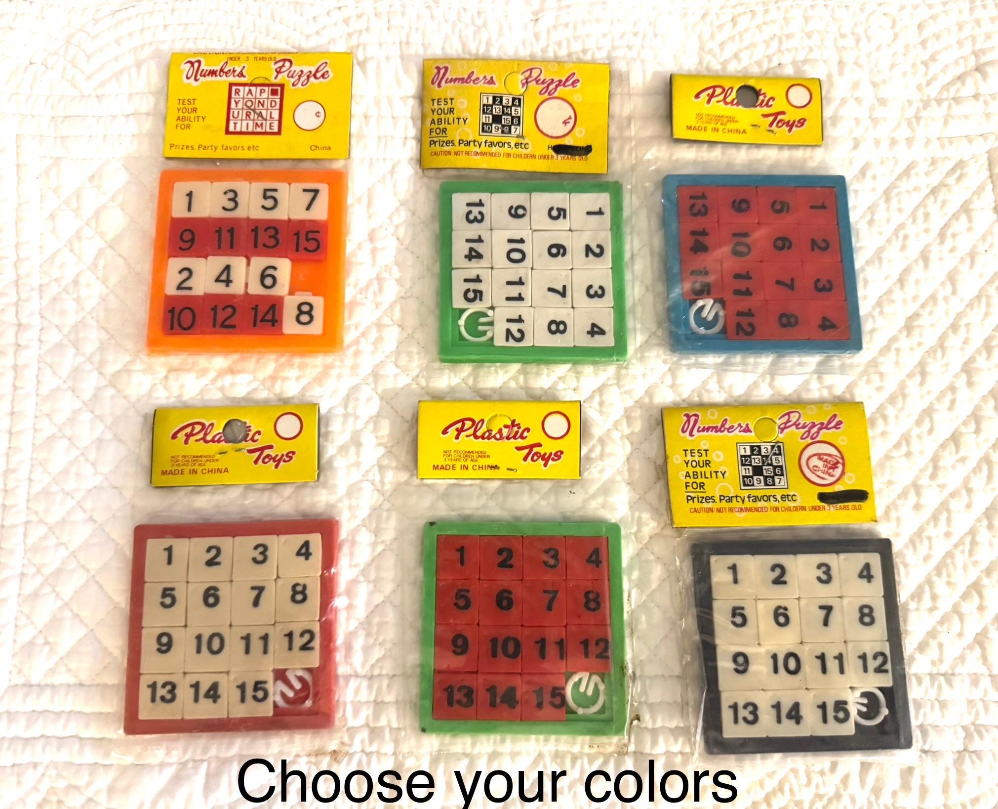 Vintage Numbers Sliding Tile Puzzle/number Tile Puzzle/roalex Style ...
