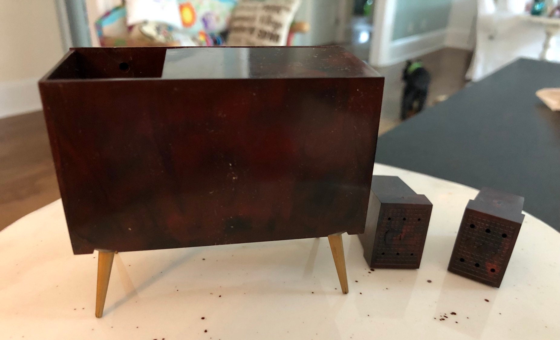 TV Salt and Pepper Set/tiny T-V Photo Salt & Pepper/tv Picture - Etsy