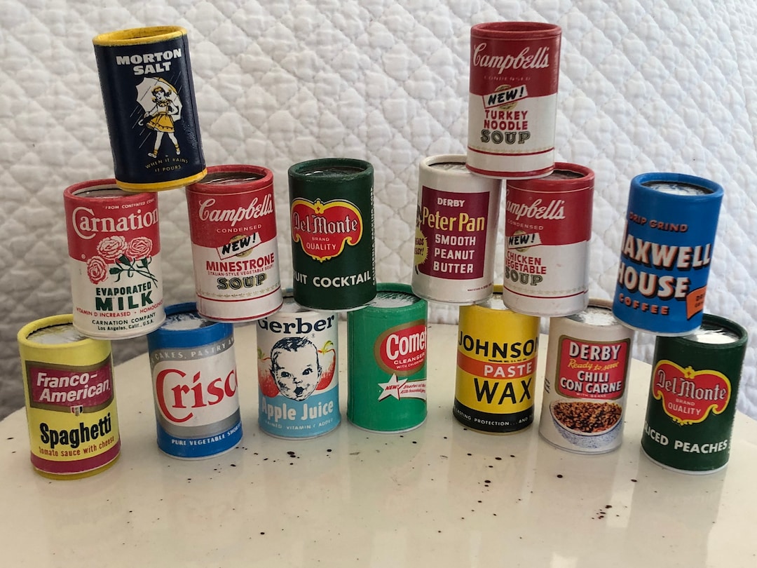 Vintage Amsco Miniature Food 3pc/miniature Advertising Canned Food/mini ...