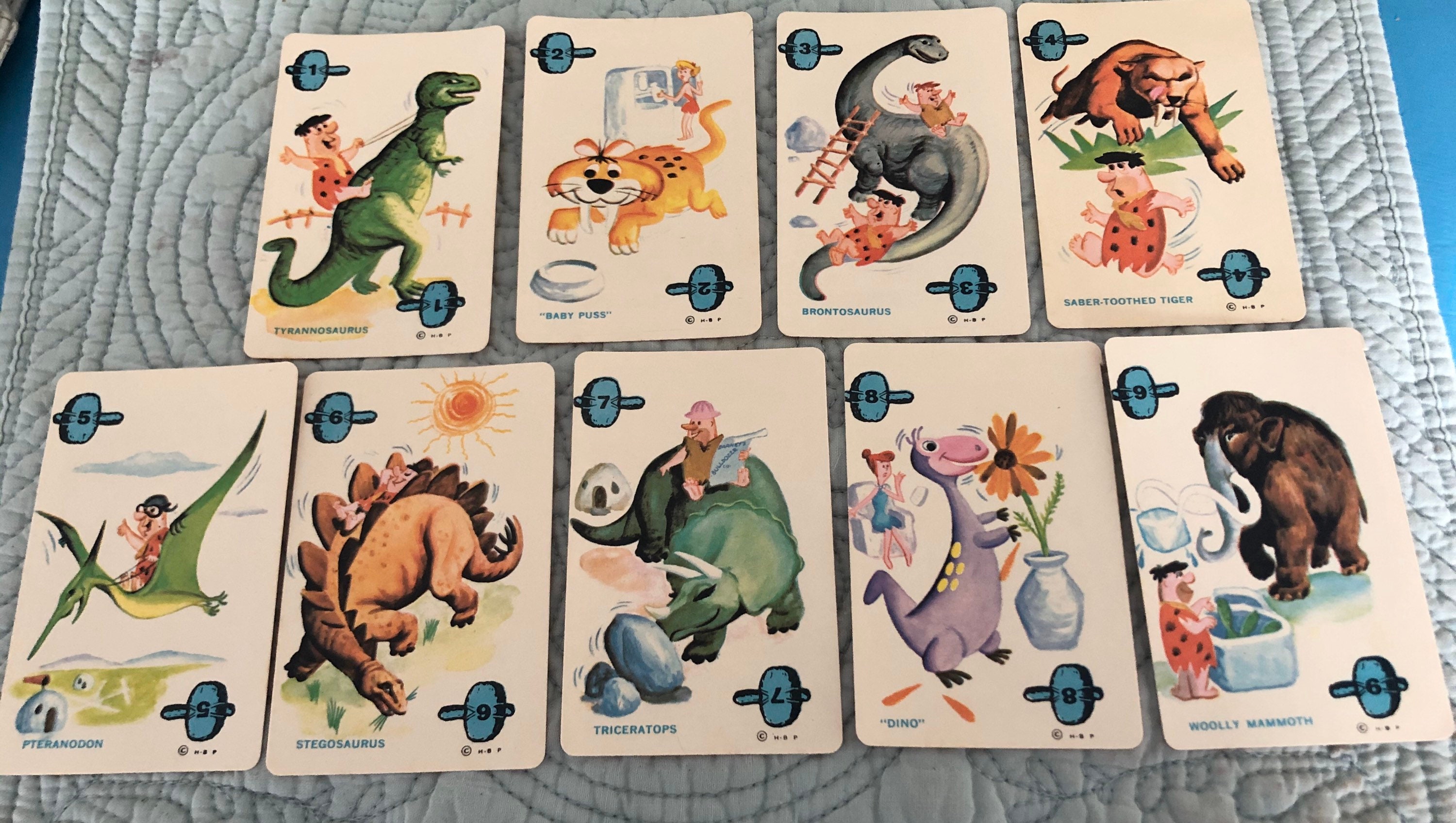 Vintage Flintstones Playing Cards 9pc/ Vintage Flintstones | Etsy