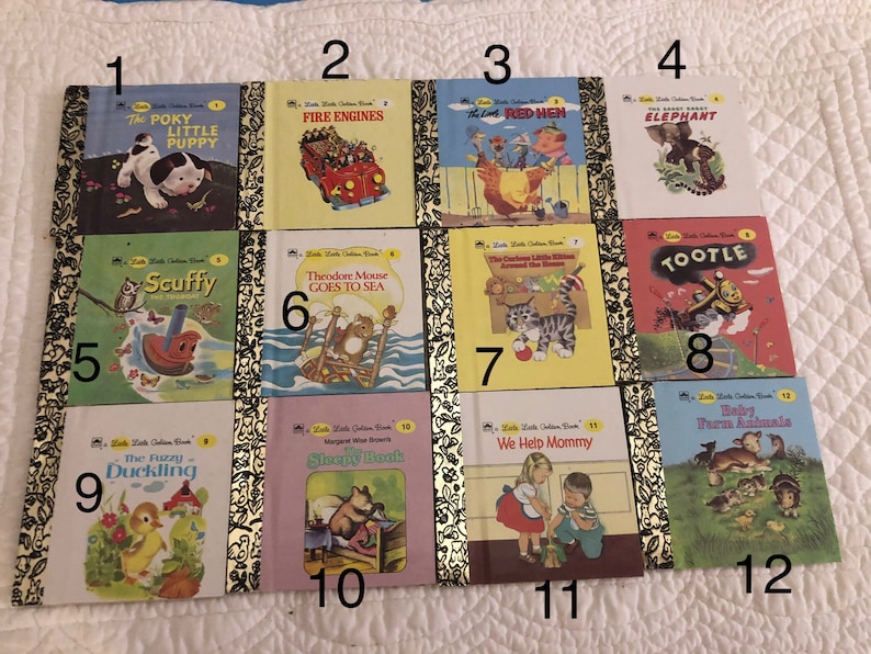 Little Little Golden Books/mini Golden Books/tiny Golden Book/classic ...