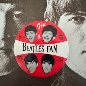 Vintage Beatles Pins/the Beatles Pin Back/meet the Beatles Pins/beatles ...
