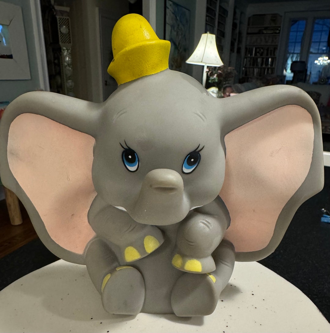 Vintage Dumbo Disney/large Plastic Dumbo Toy/vintage Disney Prod Dumbo ...