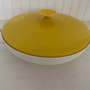 Thermo Temp Raffiaware Atomic Era Casserole Dish/mid Century Yellow ...