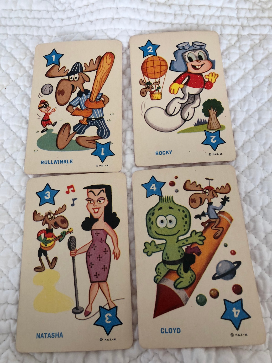 Vintage Bullwinkle Rocky Playing Cards 9pc/vintage Boris | Etsy UK