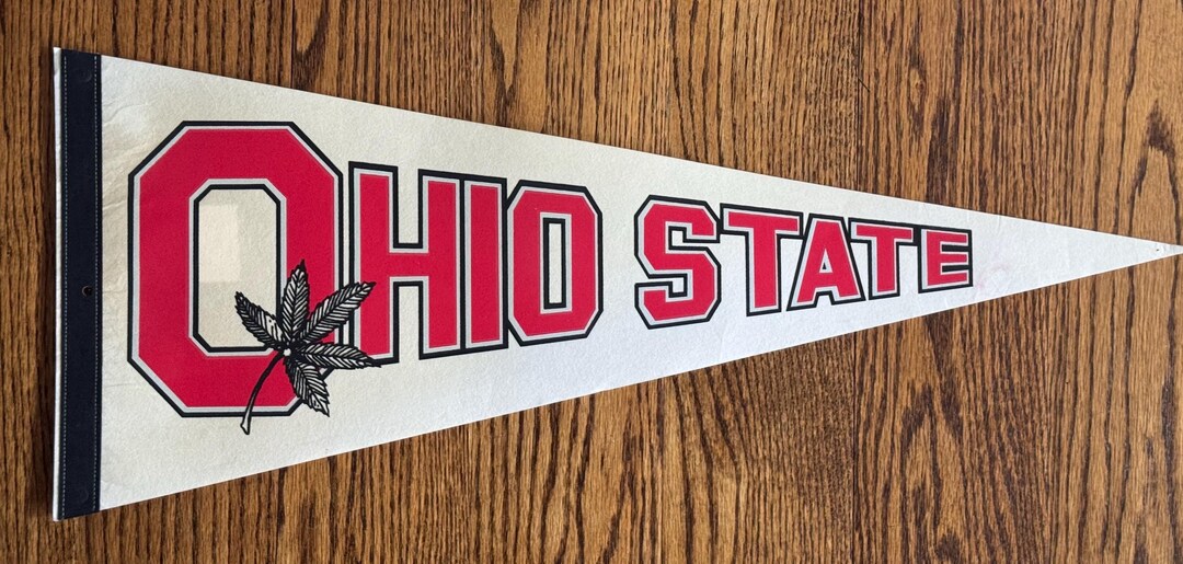 Vintage Ohio Buckeyes Team Pennant/mid Century College Football ...
