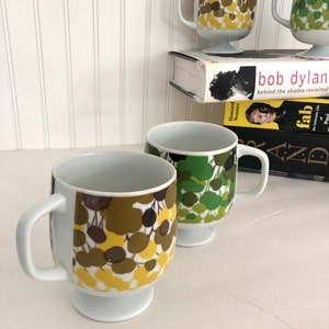 Vintage Danish Modern Pedestal Coffee Mug Set/mid Century Mod Coffee ...