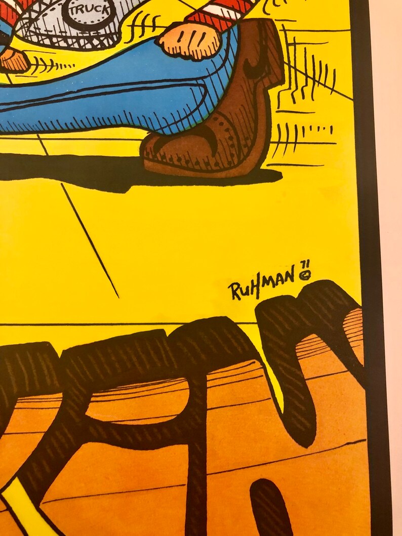 Vintage Keep on Truckin Hippie Poster/1970s Keep on Truckin - Etsy