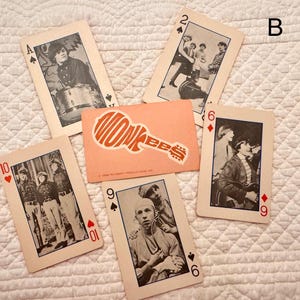 Vintage the Monkees Cards/6pc the Monkees Cards/vintage Davy Jones Card ...