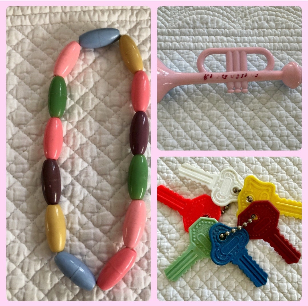 Vintage Baby Keys/mid Century Baby Toys/baby Keys/baby Ring/vintage ...