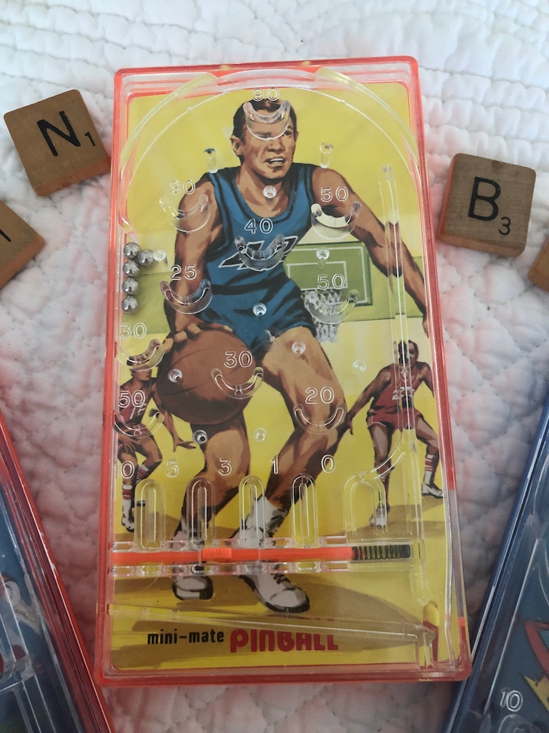 Mini Mate Pinball/hand Held Pinball/mini Pinball/basketball - Etsy
