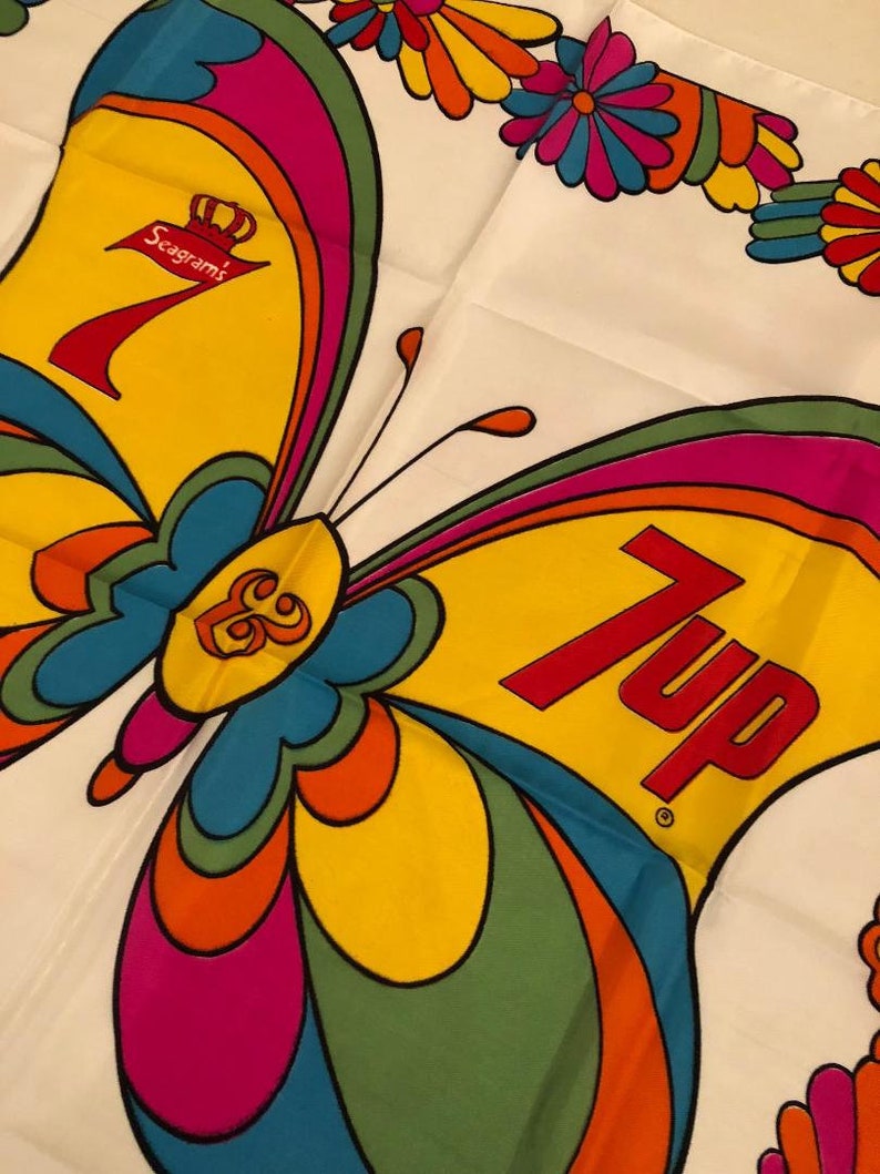 7up Uncola Pop Art Scarf/peter Max Style Advertising/7up Pop | Etsy