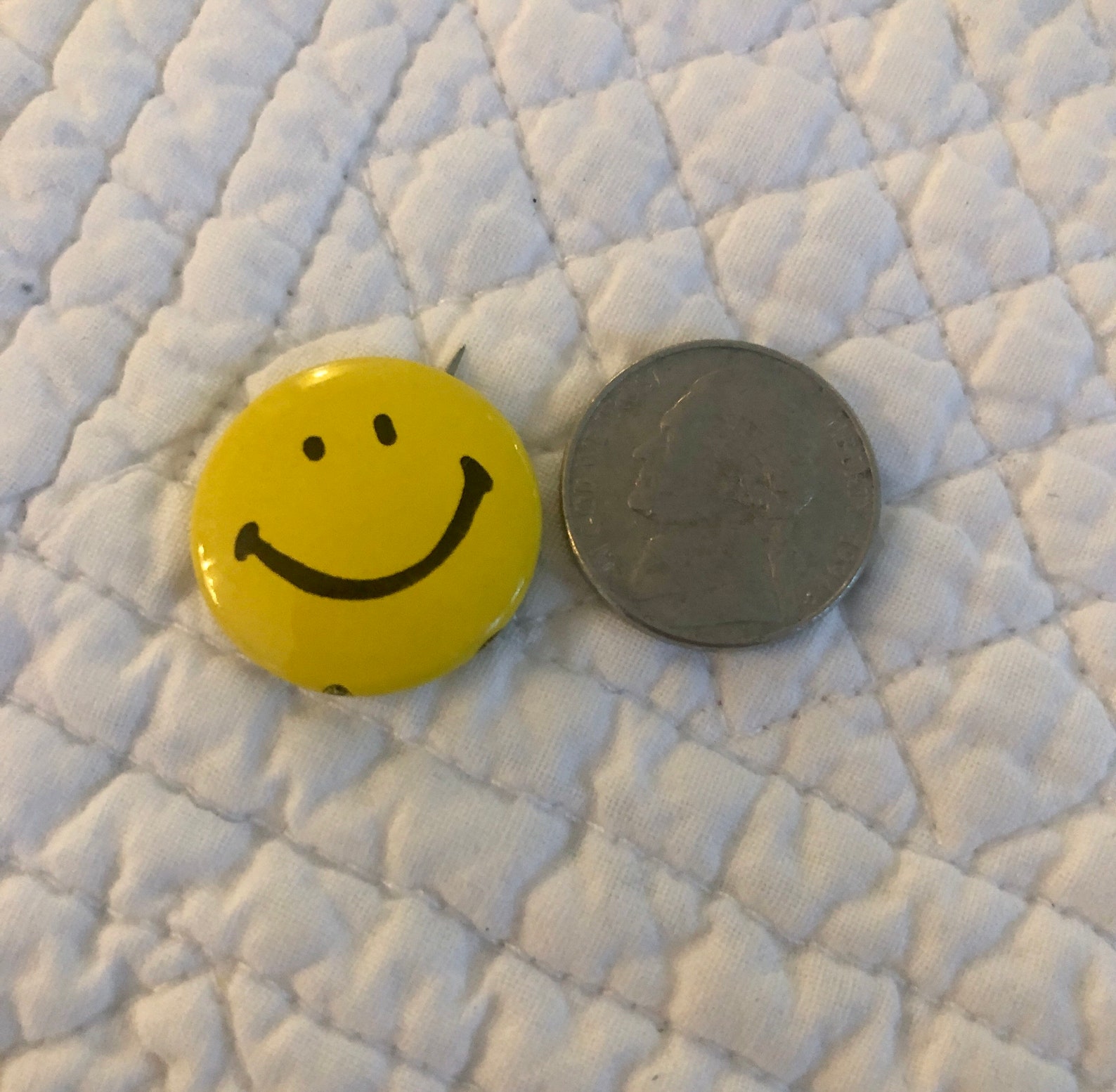 Vintage Smiley Face Pin/groovy Smiley Face Pin Back/have S - Etsy