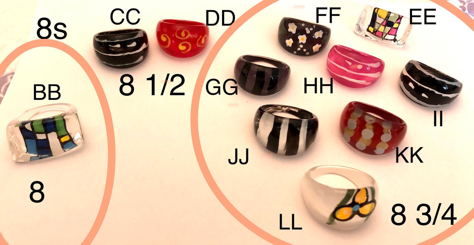 Vintage Lucite Ring/vintage Lucite Ring/1980s Lucite Statement | Etsy