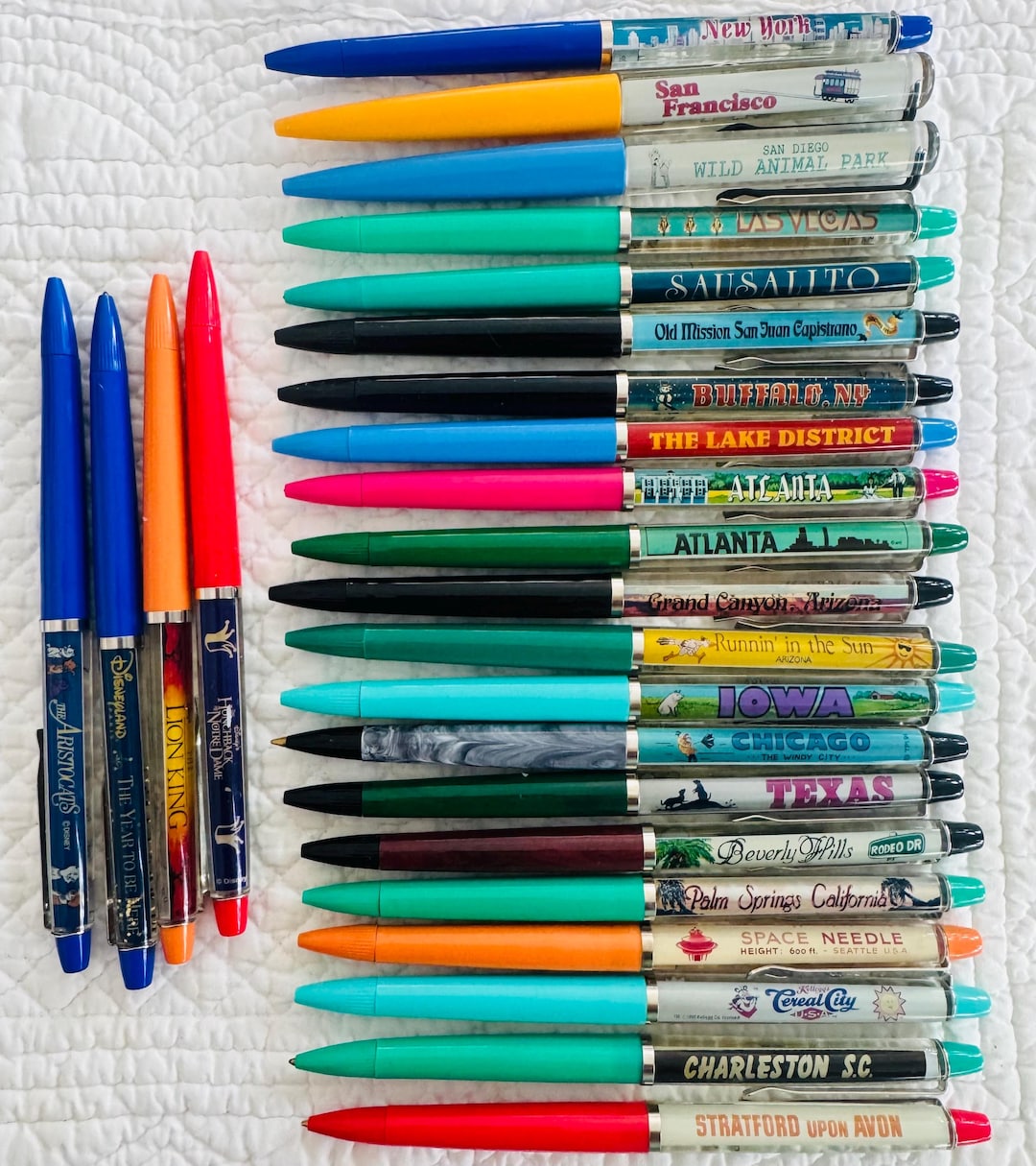 Vintage Denmark Floaty Pen Amsterdam/floaty Pen Charleston/new Orleans ...