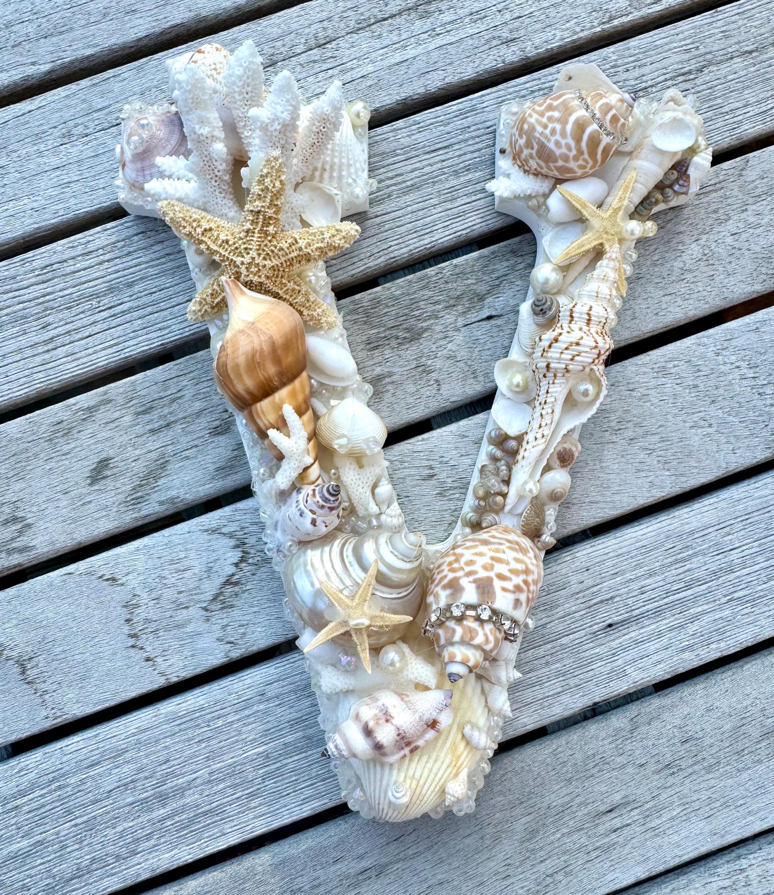 Decorated 9 Inch Shell LOVE Letters /wedding Beach Decor Love/ Love ...