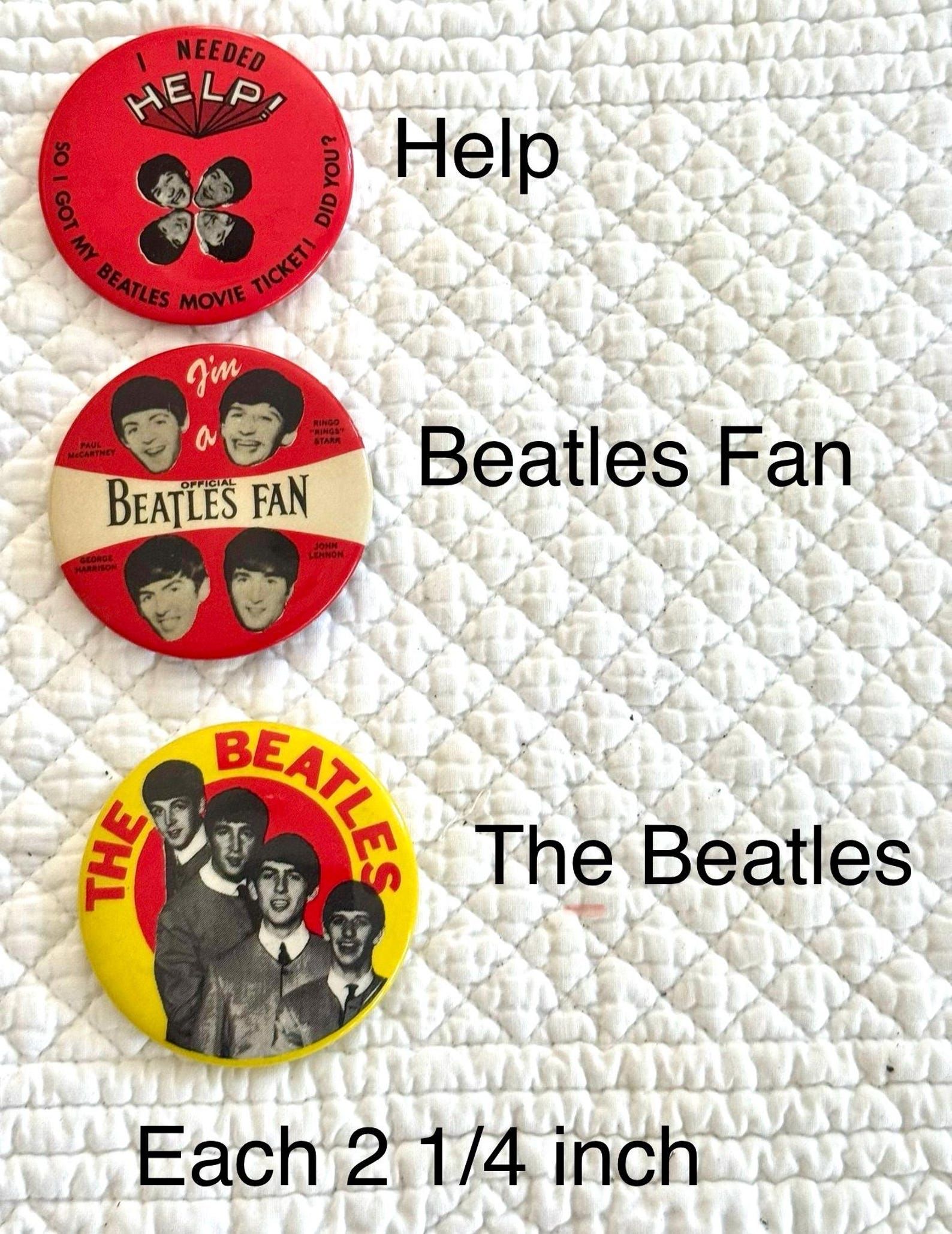 Vintage Beatles Pins/the Beatles Pin Back/meet the Beatles Pins/beatles ...