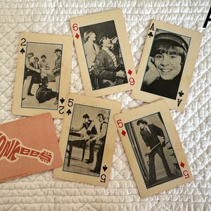 Vintage the Monkees Cards/6pc the Monkees Cards/vintage Davy Jones Card ...