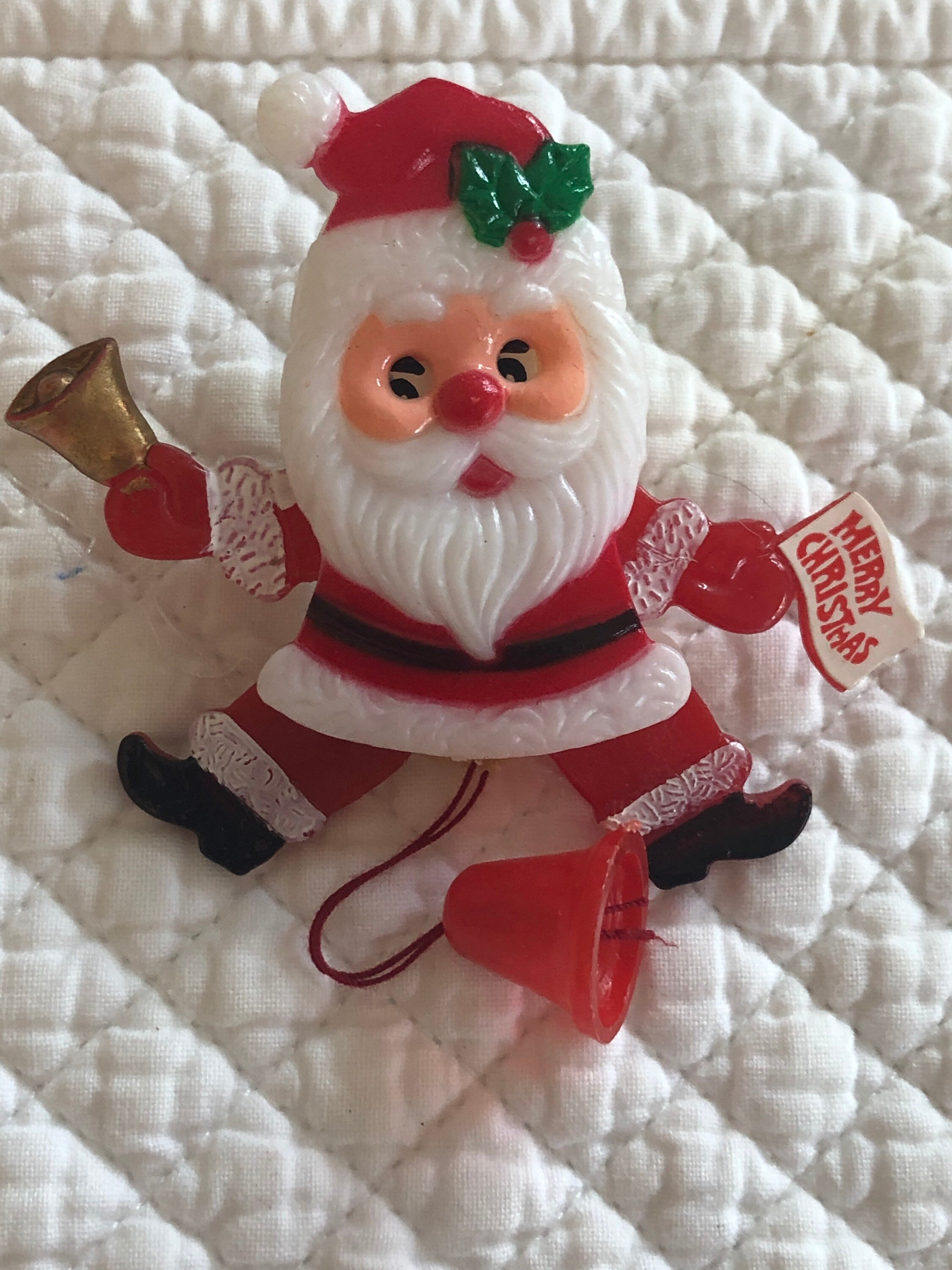 Vintage Santa Pull String Pin Brooch/vintage Santa Pin/vintage - Etsy