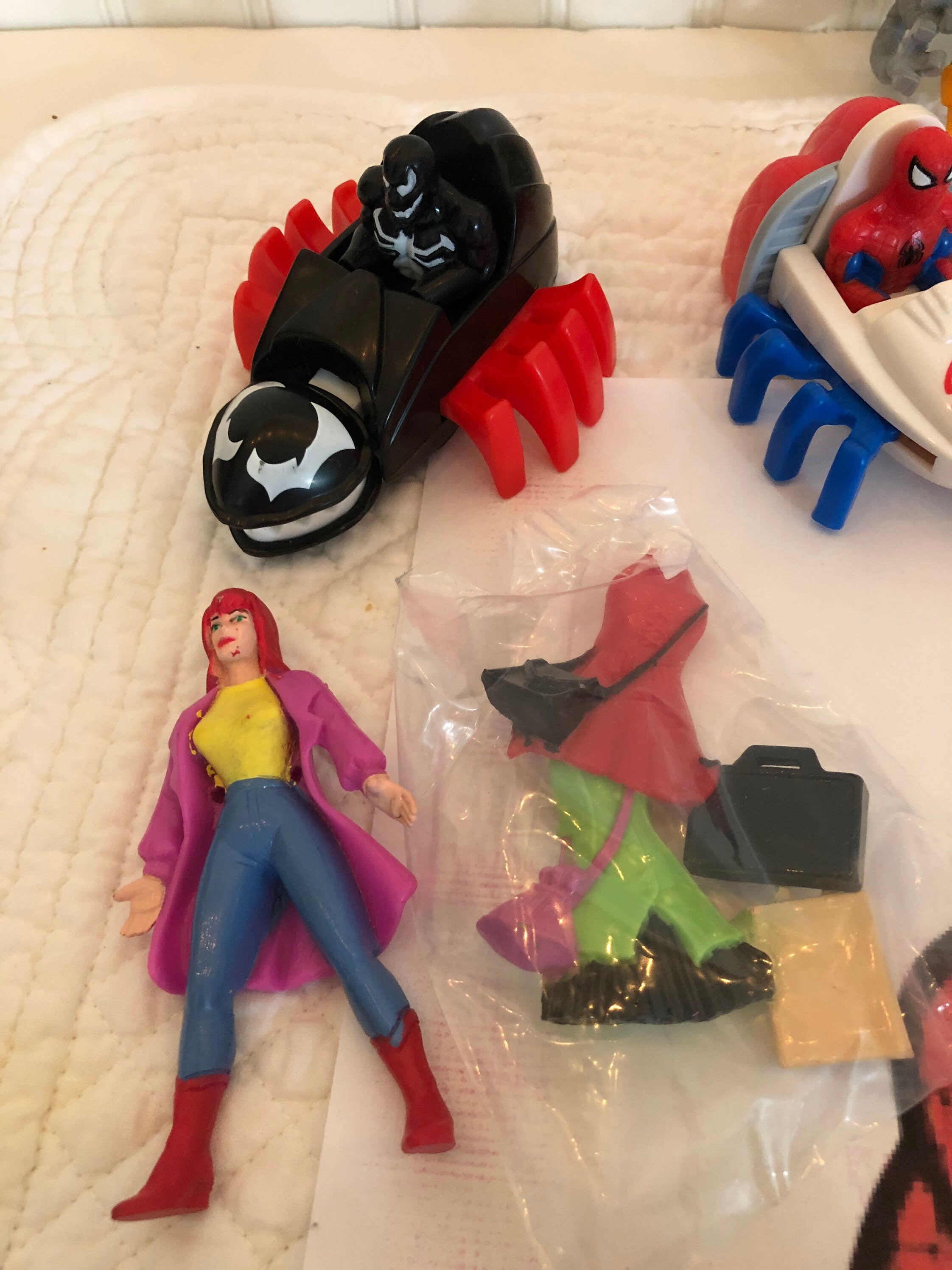 9 Pc Spider Man Marvel Happy Meal Toy Set/spider Man Happy | Etsy