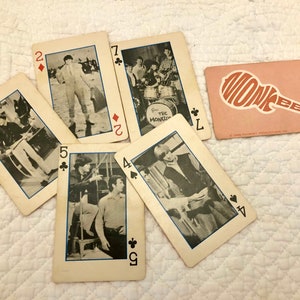 Vintage the Monkees Cards/6pc the Monkees Cards/vintage Davy - Etsy