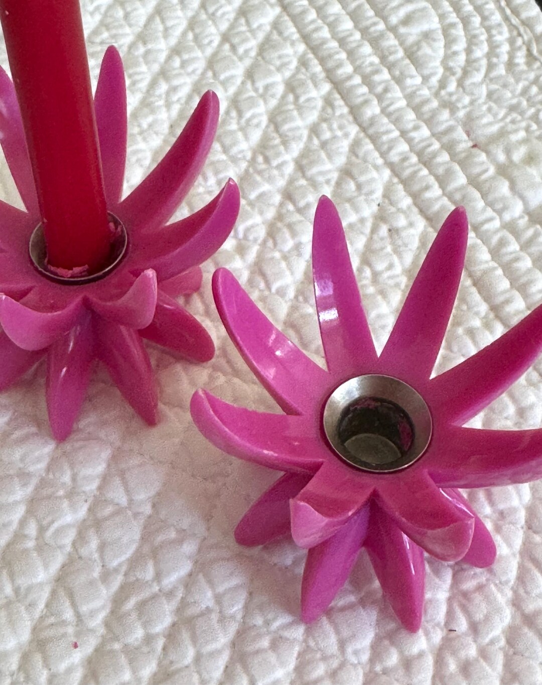 Vintage Friedel Lucite Candle Holders/atomic Era Candle Holders/mid ...