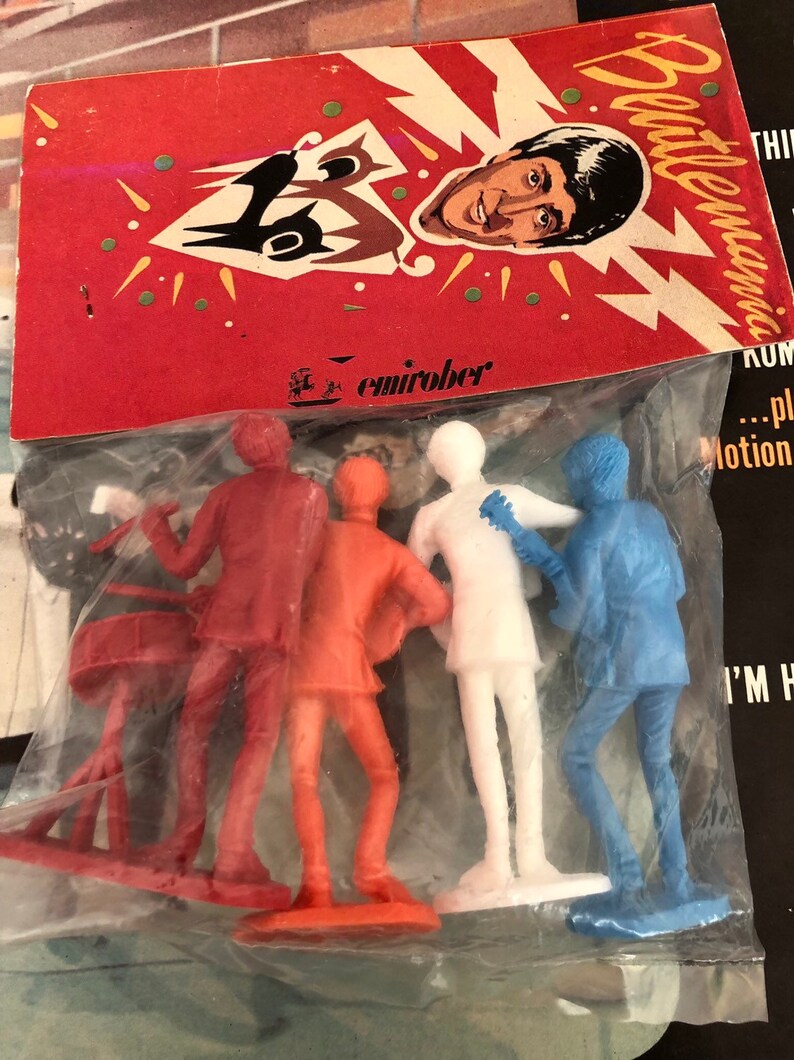 Beatles plastic figures/vintage Beatles plastic toy | Etsy