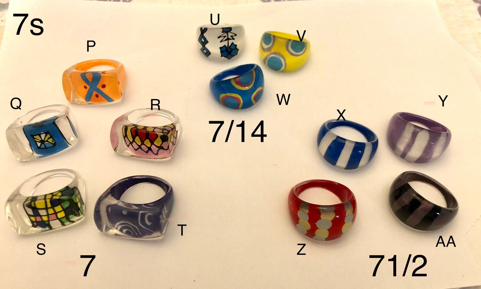 Vintage Lucite Ring/vintage Lucite Ring/1980s Lucite Statement | Etsy