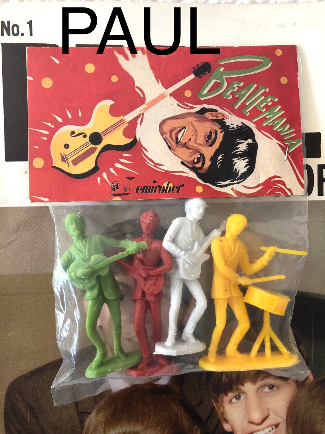 Beatles Plastic Figures/vintage Beatles Plastic Toy Collectable ...