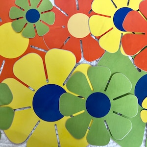 Vintage Flower Power Flower Stickers/groovy 1970s - Etsy