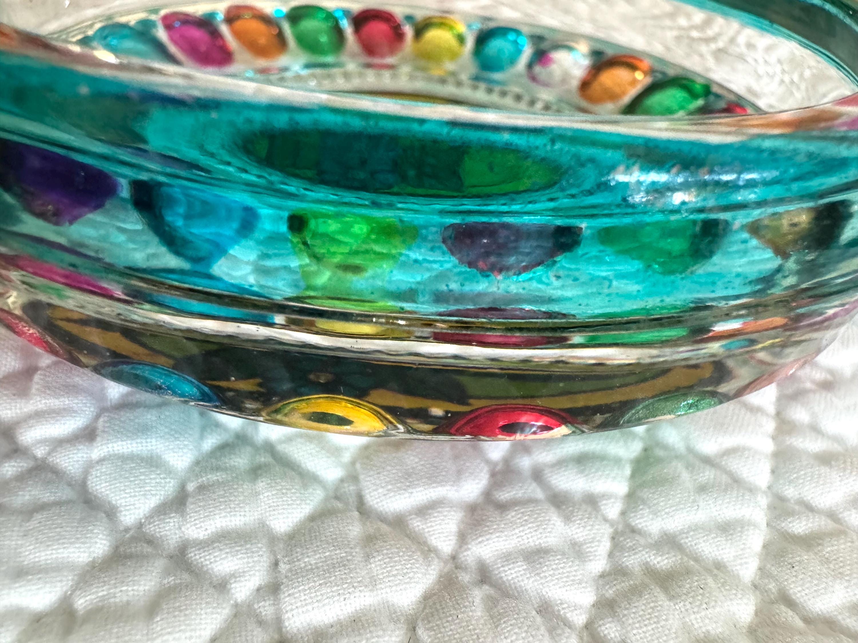 Vintage Groovy Foil Ashtray/1970s Hippy Ashtray/vintage Psychedelic Owl ...