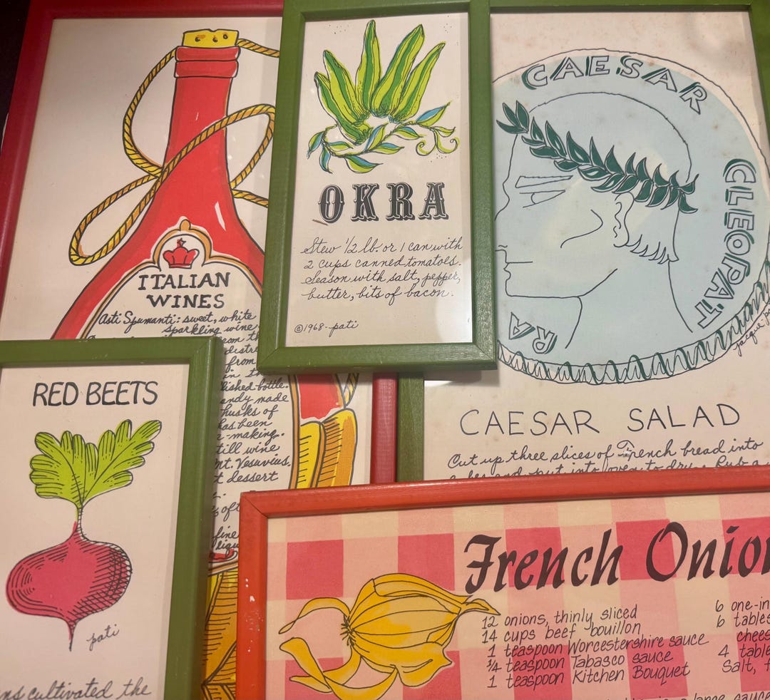 Vintage Soovia Janis Prints/jacque Pati Kitchen Art Print/jacque Pati ...