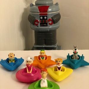 6 Pc Jetson Space Vehicle Toy Set Wendys/jetsons Happy Meal/jetsons Toy ...