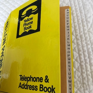 Vintage Telephone address book/groovy 1970s phone book address | Etsy