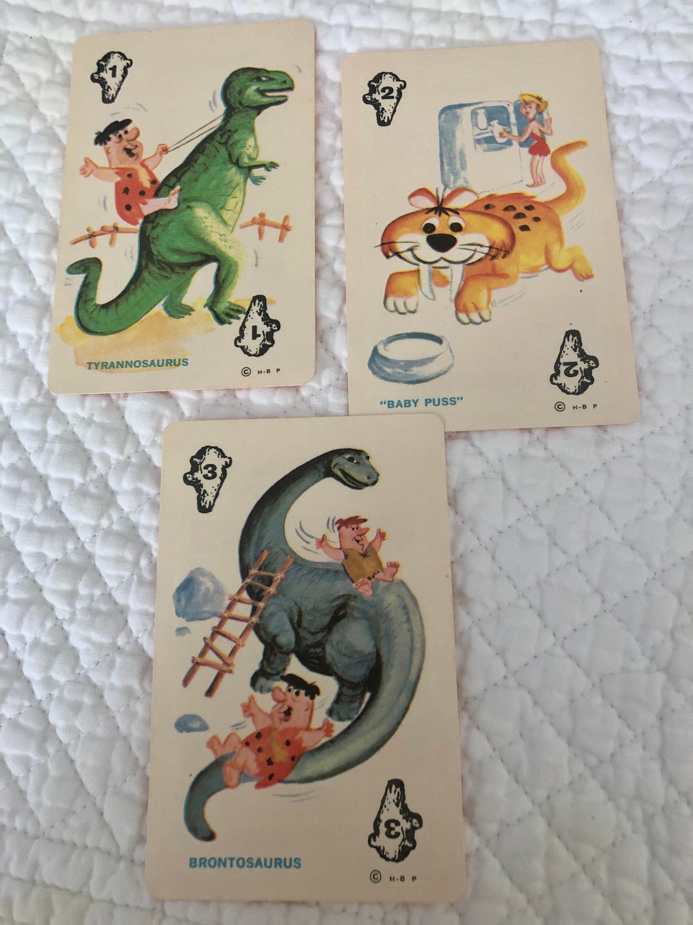 Vintage Flintstones Playing Cards 9pc/ Vintage Flintstones - Etsy