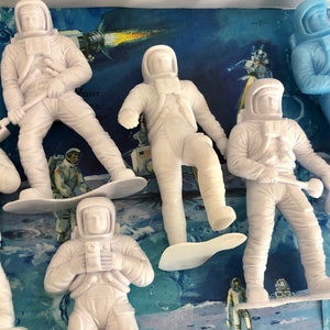 Vintage Marx Toy Astronauts/vintage Space Men/vintage Apollo Toys/marx ...