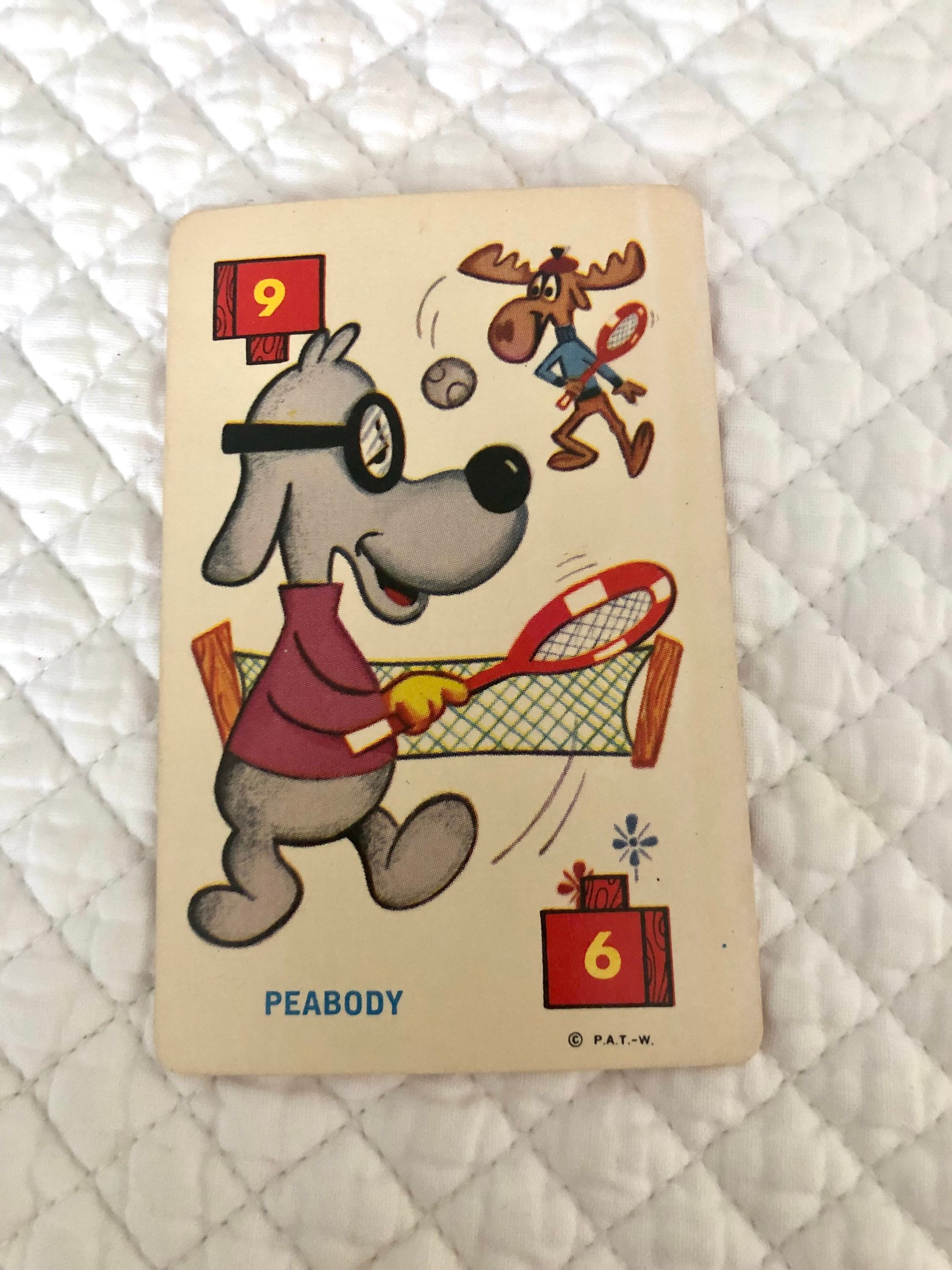 Vintage Bullwinkle Rocky Playing Cards 9pc/vintage Boris - Etsy