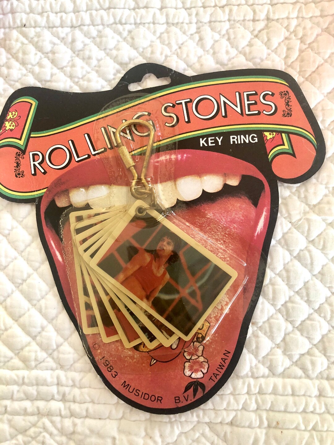 The Rolling Stones Keychain/rolling Stones Picture Keychain/vintage ...
