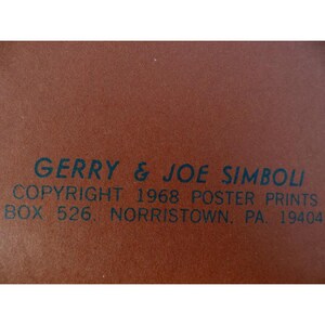 Vintage 1969 Scorpio Poster/joe Gerry Simboli/zodiac Poster/mod ...