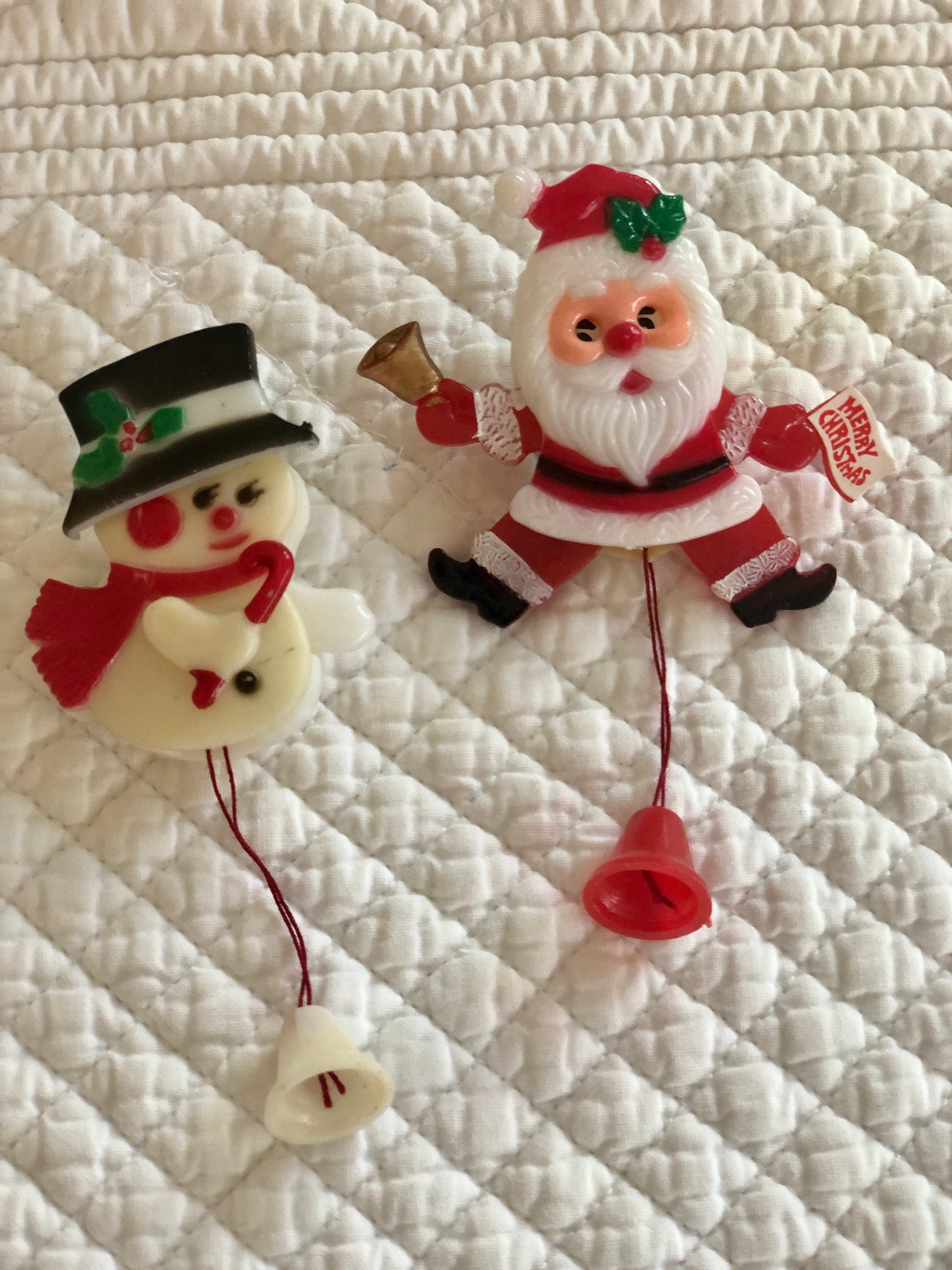 Vintage Santa Pull String Pin Brooch/vintage Santa Pin/vintage - Etsy