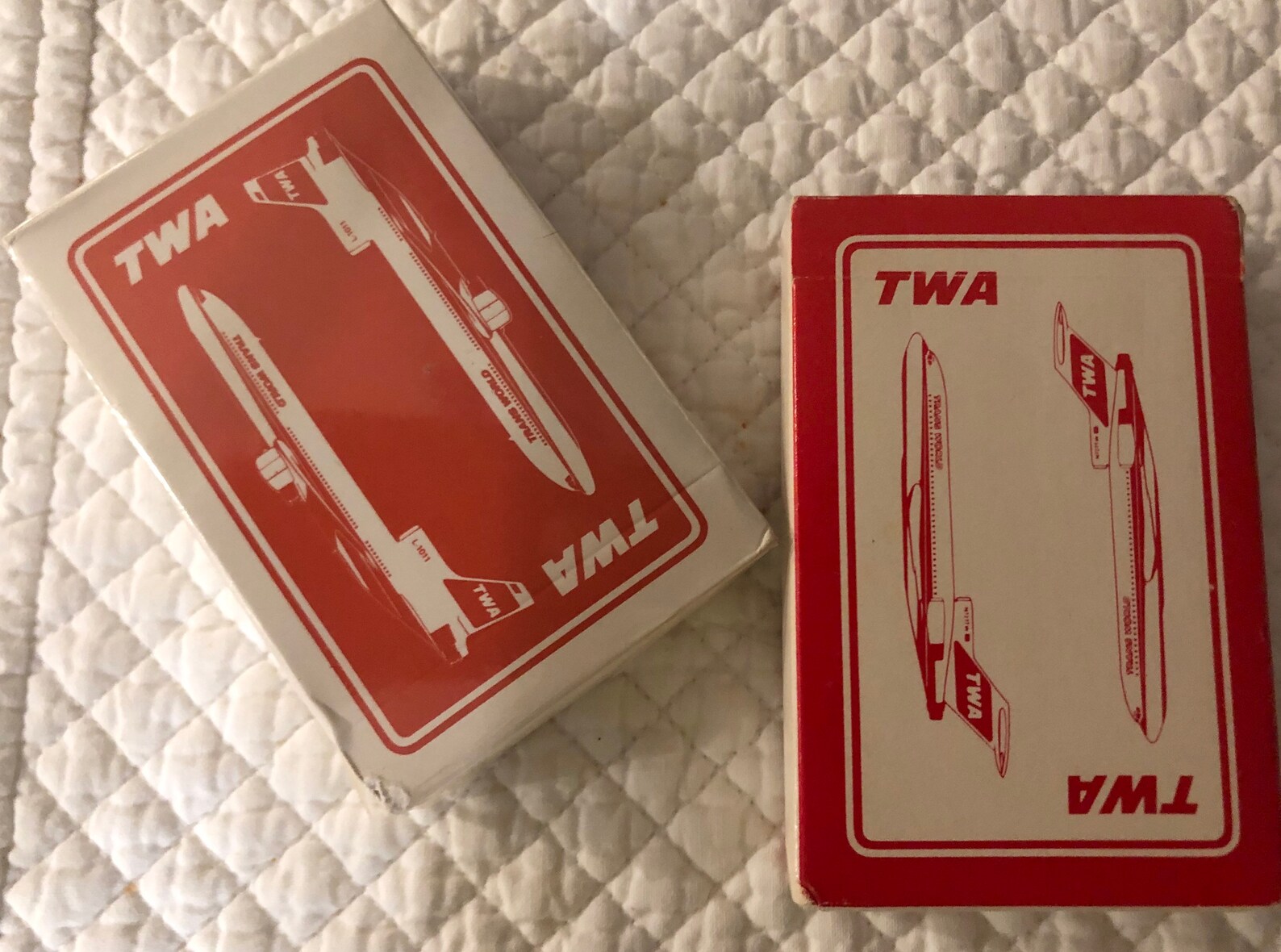 Vintage airline playing cards/Pam Am playing cards/TWA playing | Etsy