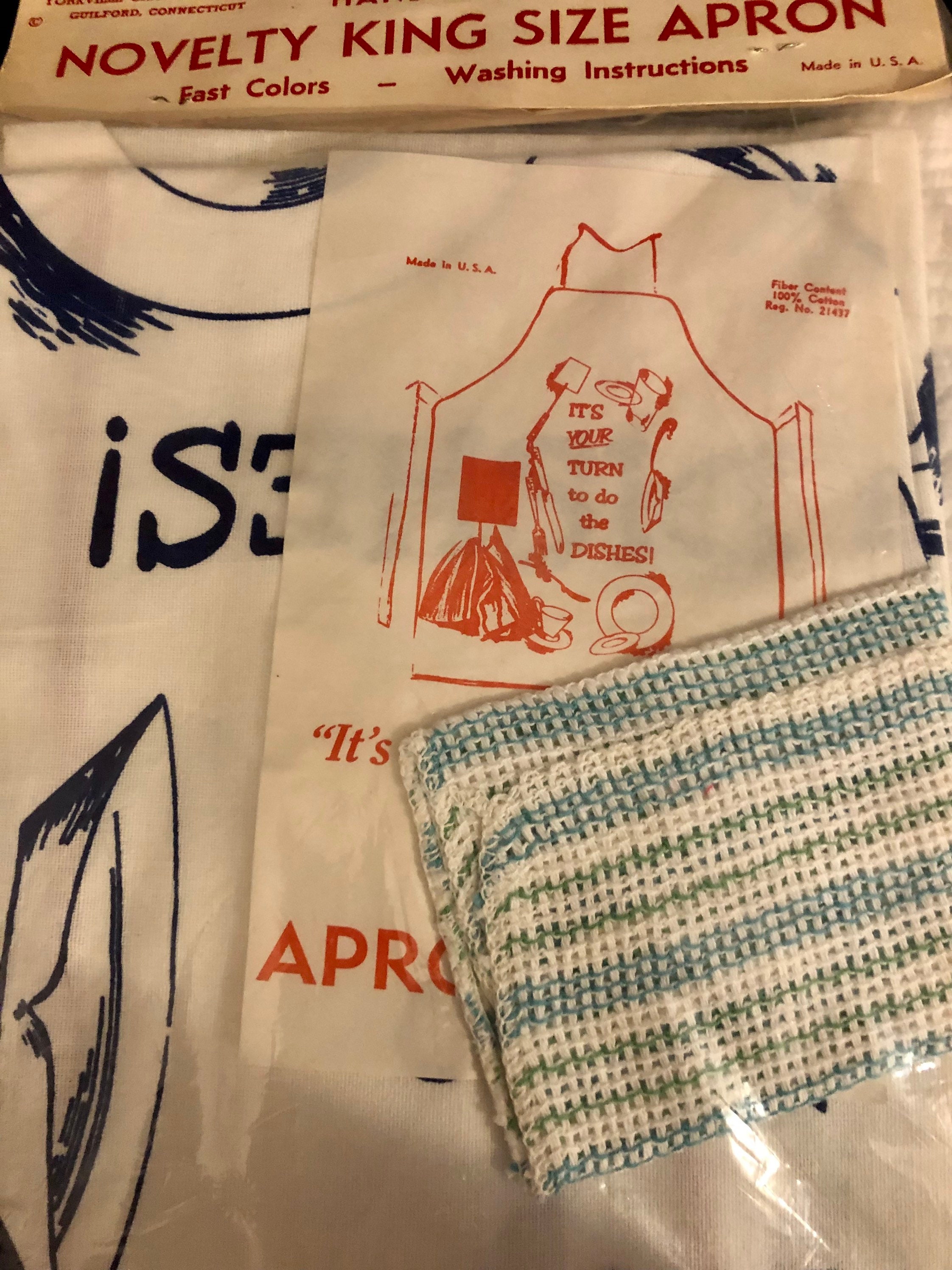 Home & Living Kitchen & Dining Linens Vintage Barbecue apron/Vintage ...